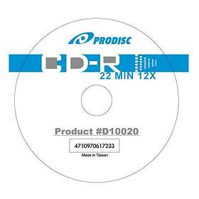 ProDisc CD-R 8cm 193MB 32x 100-pack Bulk White Thermal Printable ...