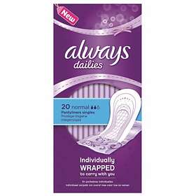 Best pris på Always Dailies Individually Wrapped Normal 20st ...