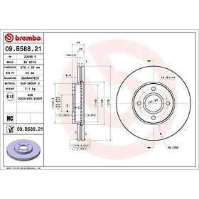 Brembo Bromsskiva COATED DISC LINE 09.B588.21 - Black Friday 2025 ...