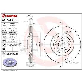 Brembo Bromsskiva COATED DISC LINE 09.D625.11 - Black Friday 2025 ...