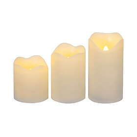 Best pris på Star Trading AB WAVE LED-Blockljus 3-Pack 7.5cm Elfenben ...