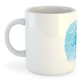 Kruskis Football Fingerprint Mug 325ml Vit,Blå - Hitta bästa pris på ...