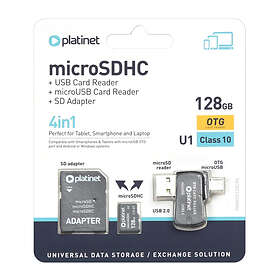 Platinet microSDHC Class 10 UHS-I U1 128GB - Hitta bästa pris på Prisjakt