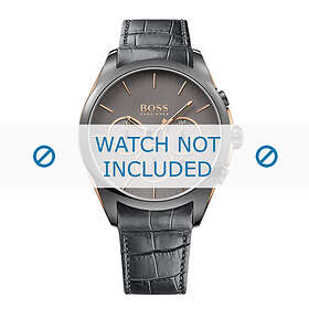 Hugo Boss klockarmband HB-281-1-34-2890 / HB1513366 Läder Grå default ...