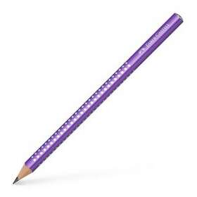 Faber-Castell -Castell Jumbo Grip sparkle, blyant, B, pearl lila ...