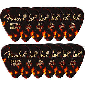 Fender 351 Shape Classic Picks Extra Heavy Tortoise Shell 12 Pack, Från 90 kr