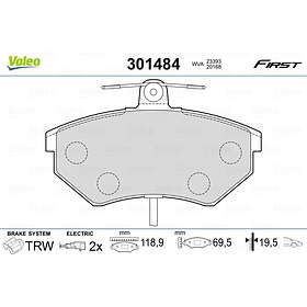 Valeo Bromsbeläggssats, skivbroms 301484 - Black Friday 2025 ...
