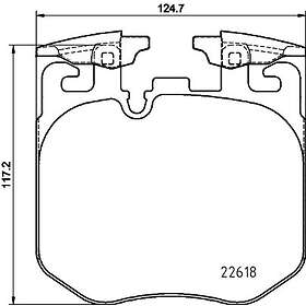 Hella Bromsbeläggssats, skivbroms 8DB 355 039-461 - Sammenlign priser ...