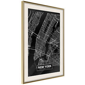 Artgeist Poster Affisch Negative New York Map: [Poster] 40x60 A3 ...