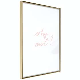 Artgeist Poster Affisch Why Not? [Poster] 40x60 A3-DRBPRP1139l_zr, Från ...