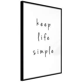 Artgeist Poster Affisch Keep Life Simple [Poster] 40x60 A3-DRBPRP1243l ...