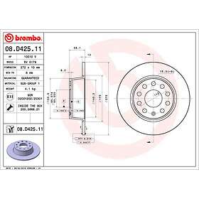 Brembo Bromsskiva 08.D425.11, Från 474 kr
