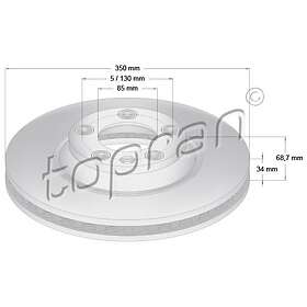 Topran Bromsskiva 111 288 - Black Friday 2025 – Erbjudanden från 1 004 kr