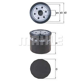 Mahle Original Oljefilter OC 1253 - Sammenlign priser hos Prisjakt