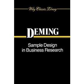 WE Deming: Sample Design in Business Research, Från 2333 kr