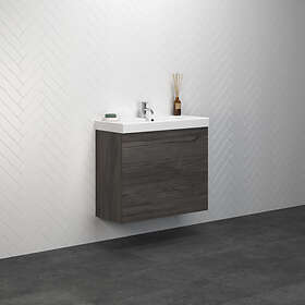 Dansani Tvättställsskåp Luna Menuet Mini 81 cm set H64 2lå. grå ask KME ...