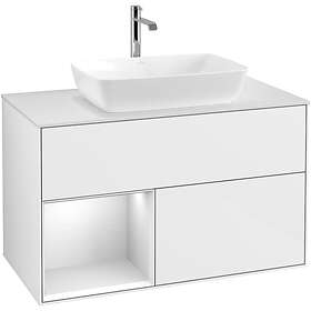 Villeroy & Boch Tvättställsskåp Finion med 2 Lådor Hylla och Bänkskiva ...