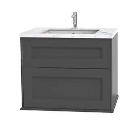 Miller Badrum Tvättställsskåp 80 med Lådor vägghängd för Bänkskiva ...