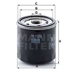 Oljefilter MANN-FILTER W 7035 - Sammenlign priser hos Prisjakt