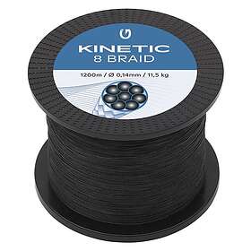 Kinetic Cyber 8 Braided Line 1200 M Svart 0,140 mm, Från 845 kr