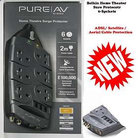 Belkin PureAV Home Cinema Surge Protector 6 F9A602 2m - Hitta bästa ...