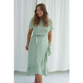BYIC Agnete Klänning Mintgrön Blomtryck XS - Hitta bästa pris på Prisjakt