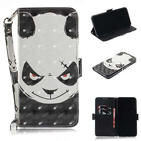 Lux-Case iPhone 9 Plus mobilfodral syntetläder silikon plånbok stående ...