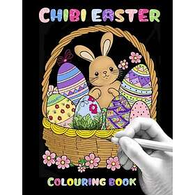Chibi Easter Colouring Book: 50+ Easter designs featuring eggs, bunnies ...