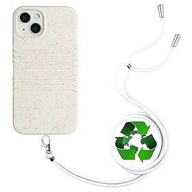 MTP Products Series iPhone 14 Bionedbrytbar Skal med Rem Vit ...