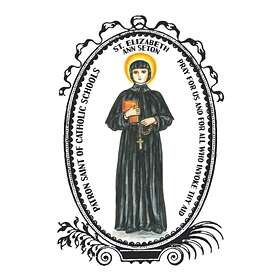 Saint Elizabeth Ann Seton Patron of Catholic Schools Lined Notebook ...