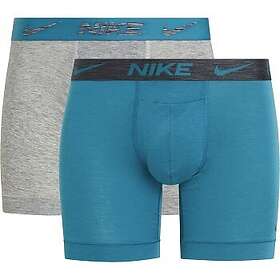 Nike 2-pack Dri-Fit ReLuxe Boxer Brief Grey/ - Hitta bästa pris på Prisjakt