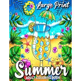 Coloring Book Large Print Summer Adult : Large Print Summer for Adults ...