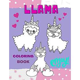 Unicorn Llama Coloring Book: Llamacorn Funny Llama Wannabe coloring ...