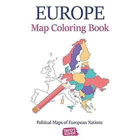 Coloring Book Europe Map Coloring Book: Political Maps of European ...