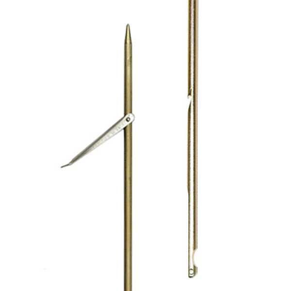 Picasso Gold Spring Steel Round Notch Fin Spear 6,5 Mm Guld 100 cm ...
