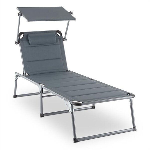 Blumfeldt Amalfi Noble Gray Solstol 70x37x200cm motljusskydd grå, Från ...