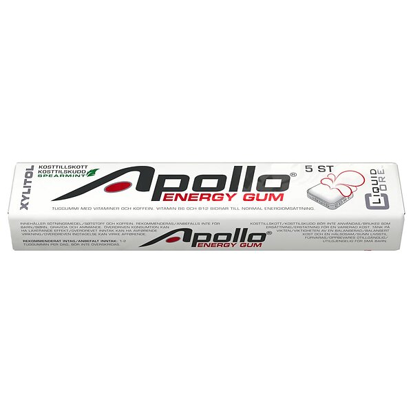 Apollo Energy Gum 5 bitar - Sammenlign priser hos Prisjakt