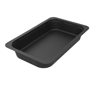 Duni Plastform form 1/4 GN PP Svart 1180ml, Från 1 162 kr