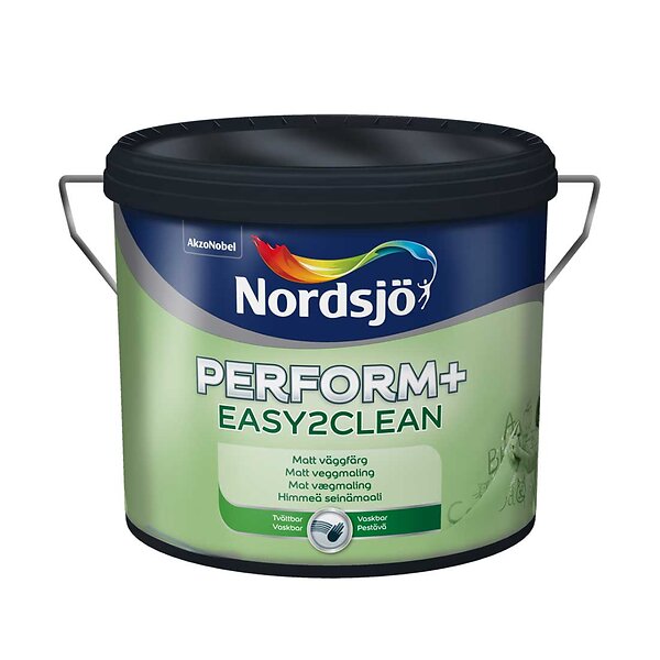 Nordsjö Väggfärg PERFORM+ Easy2Clean Kulör 1l. NCS S2060-Y 5217524K1 ...