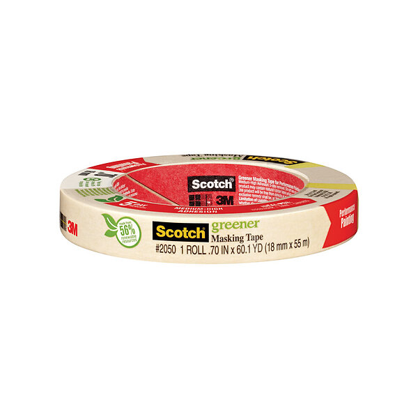 3M Scotch Masking Tape 54.8 M Gul 25.4 mm - Price from £58.4