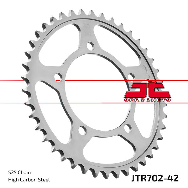 Jt Sprockets Silver 525 Jtr702.42 Steel Rear Sprocket 42t, från 249 kr ...