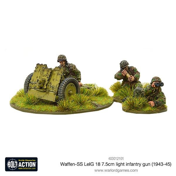 Germany: Waffen SS LeIG 18 7,5cm light infantry gun (1943-45), från 259 ...