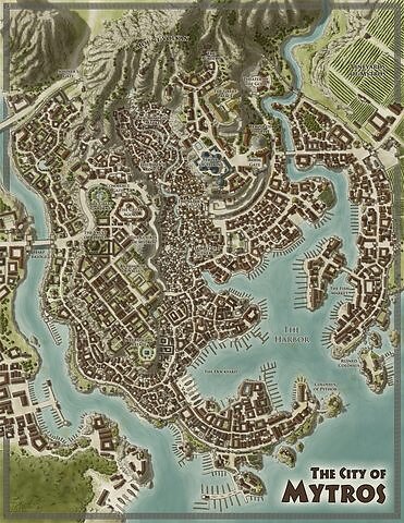 Odyssey of the Dragonlords: Thylea Mytros Double sided Map - Hitta ...