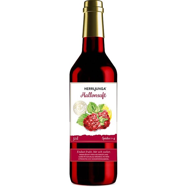 Herrljunga Hallonsaft 500ml, från 37 kr i butiker på Prisjakt