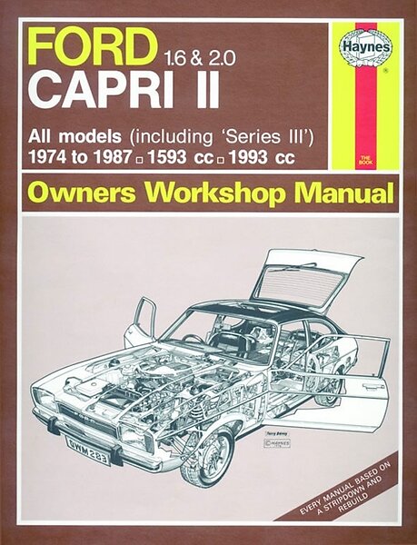 Ford Capri II (and III) 1,6 & 2,0 (74 87) Haynes Repair Manual - Price ...