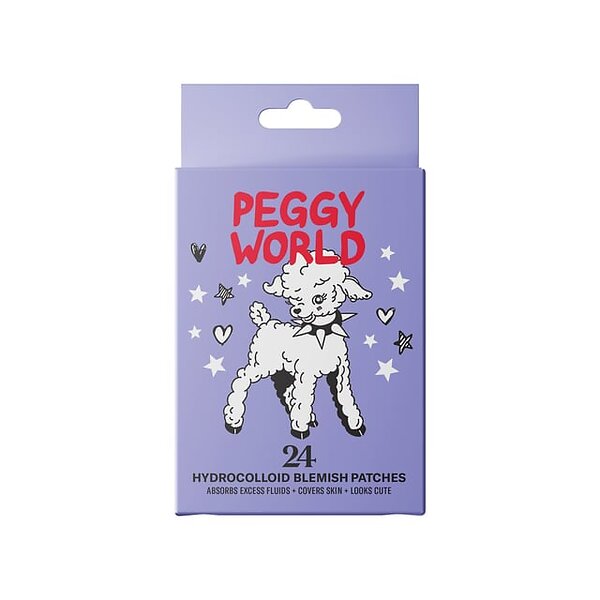 Peggy World Blemish Patches Hearts and Stars Purple 24st, Från 103 kr