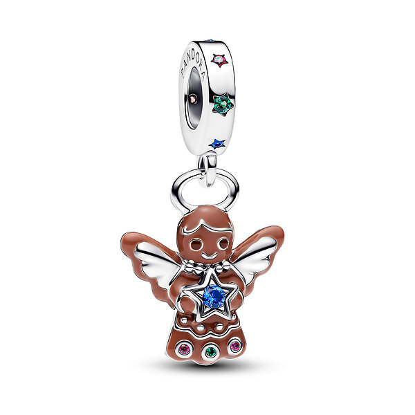 Pandora Moments pepparkaksängel berlock 794247C01, Från 549 kr