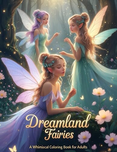 Dreamland Fairies: A Whimsical Coloring Book for Adults, från 100 kr i ...