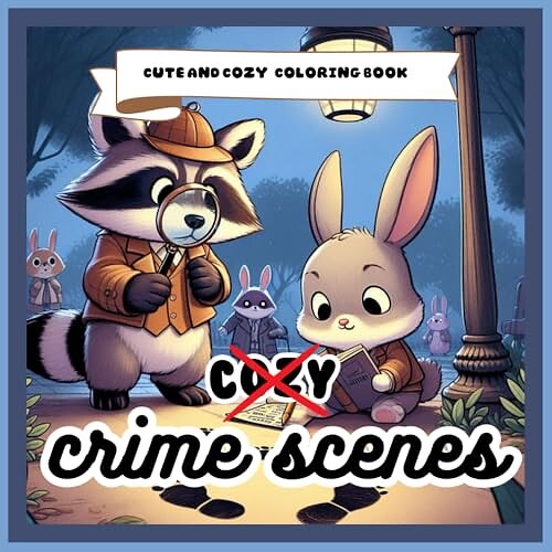 Cozy Crime Scenes: Cute Coloring Book for Adults, från 99 kr i butiker ...