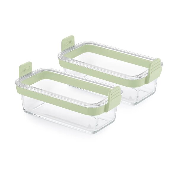 Lékué Rectangular Glass Roasting Dish 2-pack - Price from £12.95